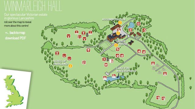 Winmarleigh Hall Interactive Centre Map